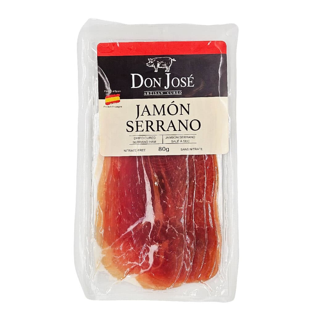 Don Jose Sliced Serrano Ham - Fiore Foods Canada