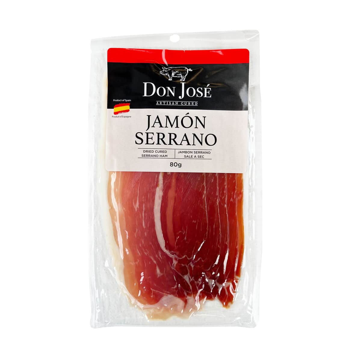 Don Jose Sliced Serrano Ham - Fiore Foods Canada